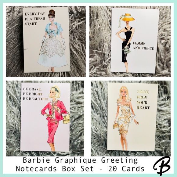 Barbie | Office | Barbie Graphique Greeting Notecards Box 2 Cards ...